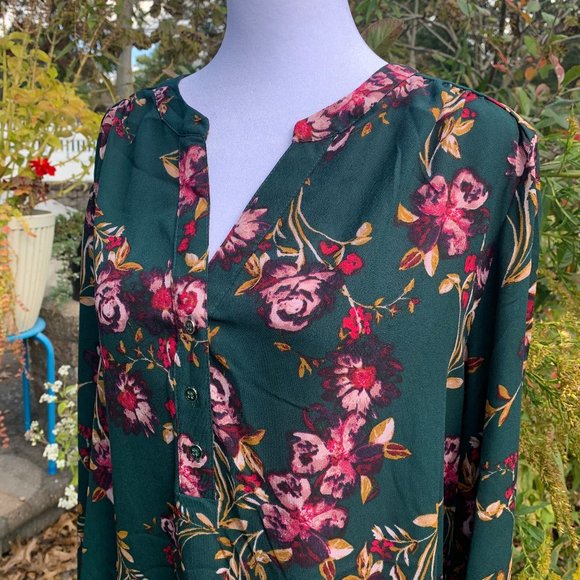 Zac & Rachel | Tops | Zac Rachel Floral Blouse Top | Poshmark